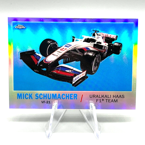 2021 Topps Chrome F1 Mick Schumacher 1961 Sports Car Refractor #T61-MS ...
