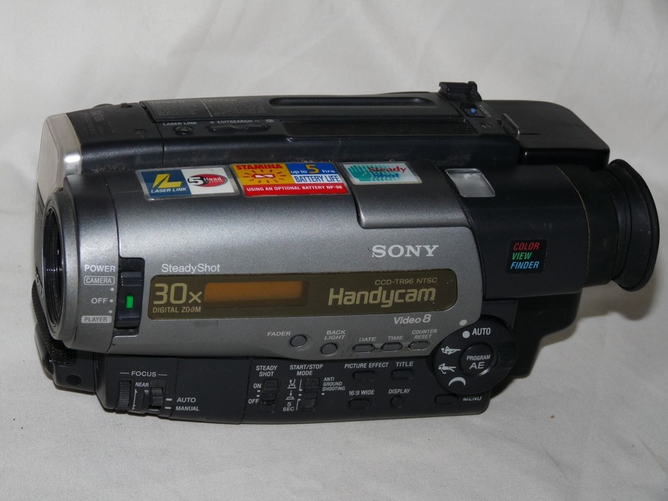Sony CCD-TR96 8mm Video8 camera Camcorder VCR Player Video Transfer | eBay