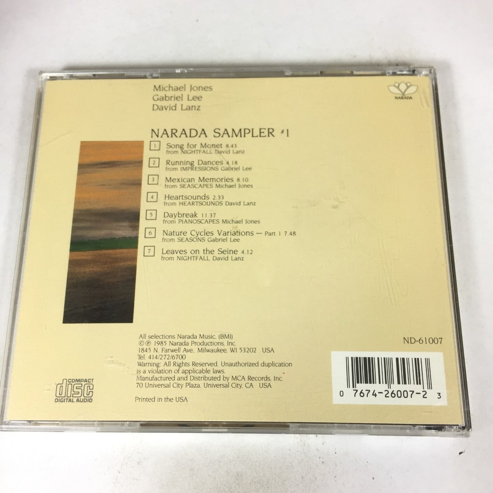 NARADA SAMPLER #1 - AUDIO CD | eBay