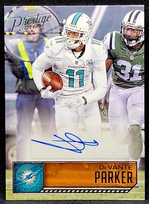 2016 Panini Prestige Veteran Signatures Devante Parker DeVante ...