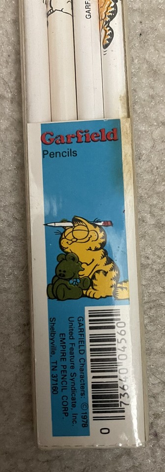 VTG 1978 Garfield Pencils Pack of 4 Empire Pencil Corp. Vintage | eBay