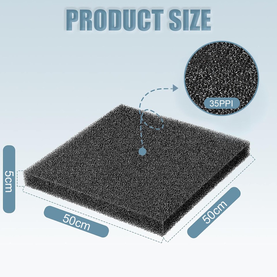 Aquarium Filter Foam Floss Pad Sump Filter For Fish Tank Pond Sponge ...