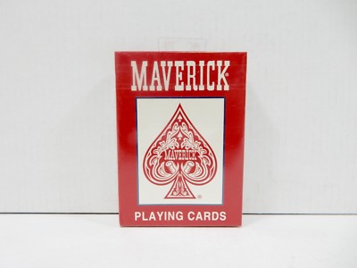 MAVERICK POKER SIZE PLAYING CARDS *NEW & SEALED* RED | eBay