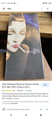 Club Verboten [Box] by Various Artists (CD, Mar-1997, 4 Discs, DCC ...