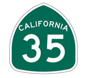 California State Route 35 Sticker Decal R1139 Highway Sign | eBay