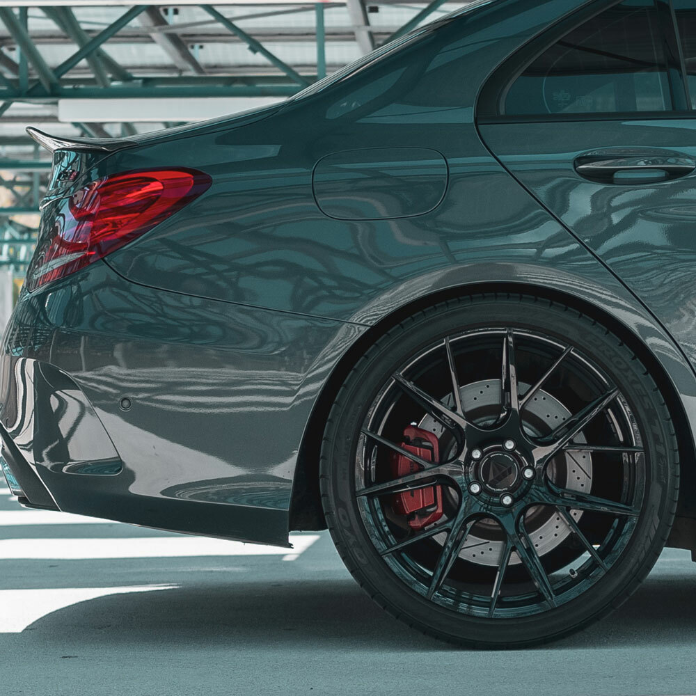 20" Blaque Diamond BD-F18 Black Forged Wheels Rims Fits Benz E250 E300 ...