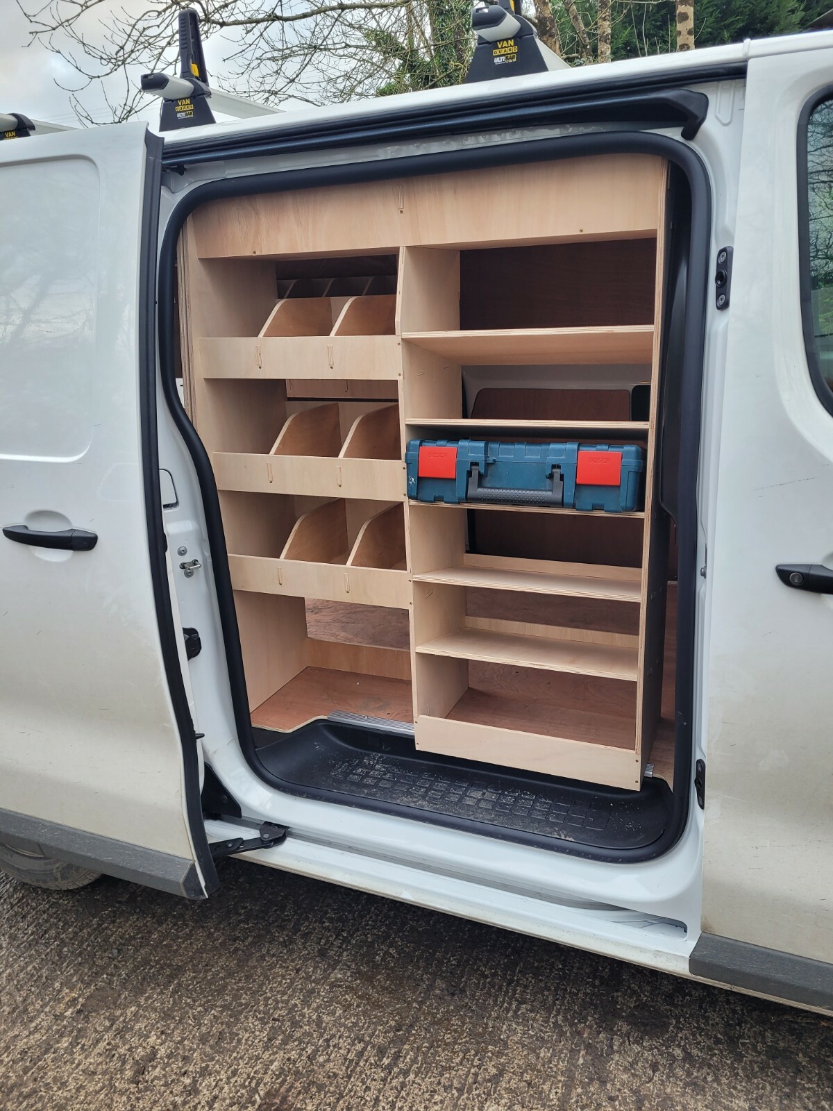 Vauxhall Vivaro SWB L1 Plywood Van Shelving Racking 2019 onwards | eBay UK