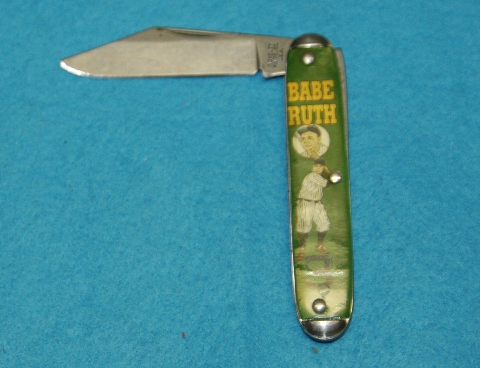 Misc Baseball Lot Babe Ruth Pocket Knife, Hank Arron Pinback -Hank ...