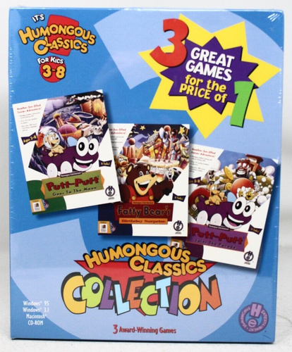 Humongous Classics Collection PC Game 3 in 1 Putt Putt Fatty Bear's Big ...