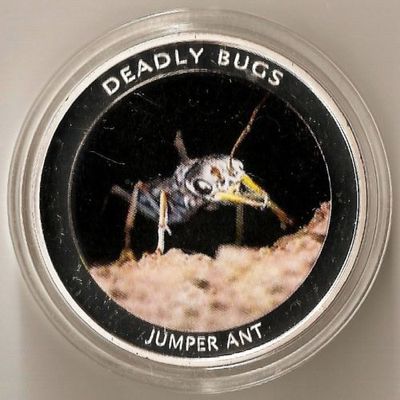 ZAMBIA 1000 KWACHA 2010 ANIMAL BUG JUMPER ANT - COLOURED PROOF RARE ...