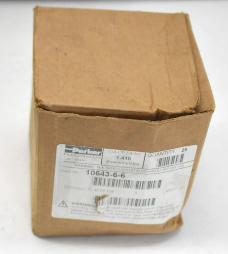 Parker 10643-6-6 Female Swivel 3/8" JIC 37 Degree Hydraulic Hose Crimp ...