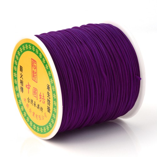 Purple Imitation Silk String Thread Braided Nylon Cord 0.8mm about ...