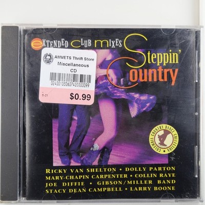 Various Artists – Steppin' Country CD 1993 Extended Club Mixes Dance ...