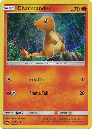 CHARMANDER 18/141 SM BURNING SHADOWS POKEMON PROMO (HOLO, LP) | eBay
