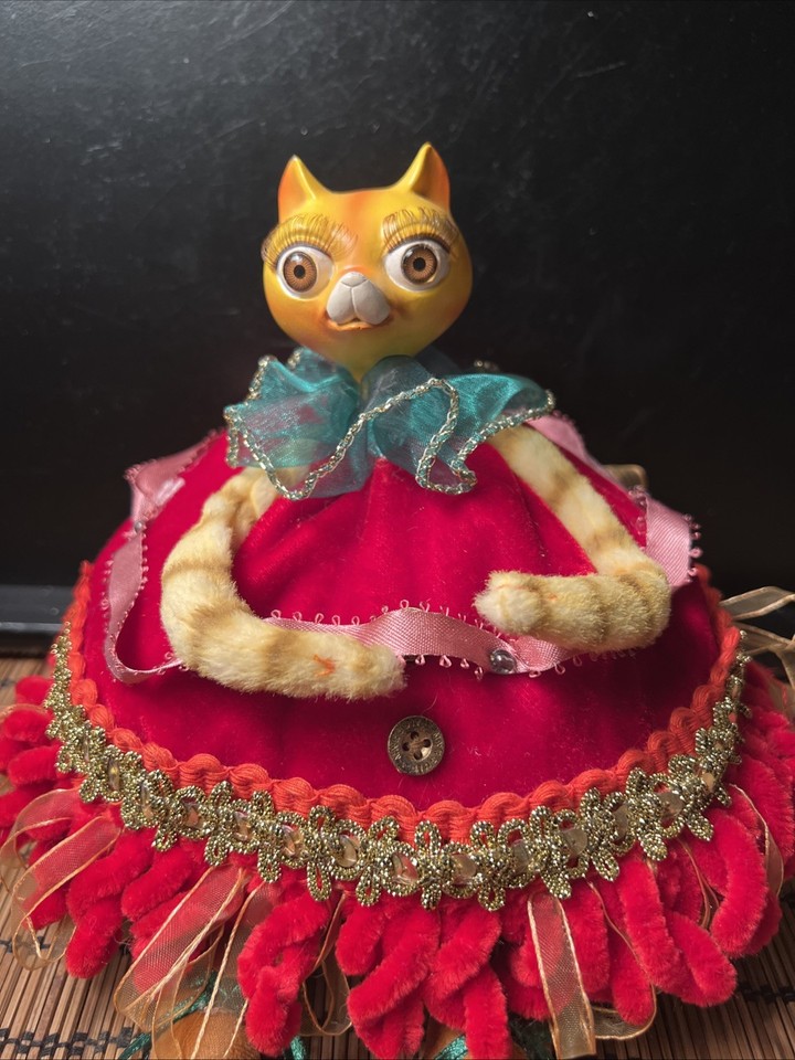 Katherine's Collection Fat Cat Christmas Ballerina Doll Dancing Kitty ...