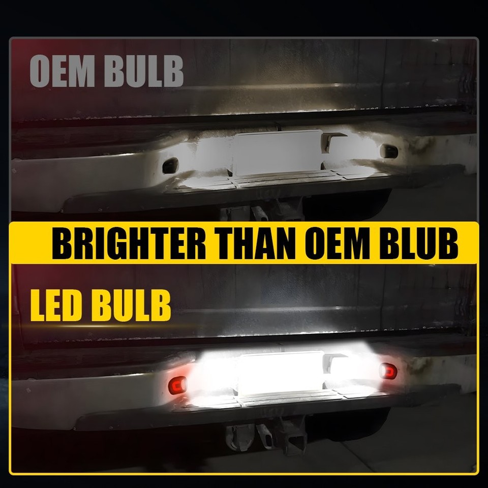 Red Tube LED License Plate Light Tag Lamp For 88-00 Chevy GMC C/K 1500 ...
