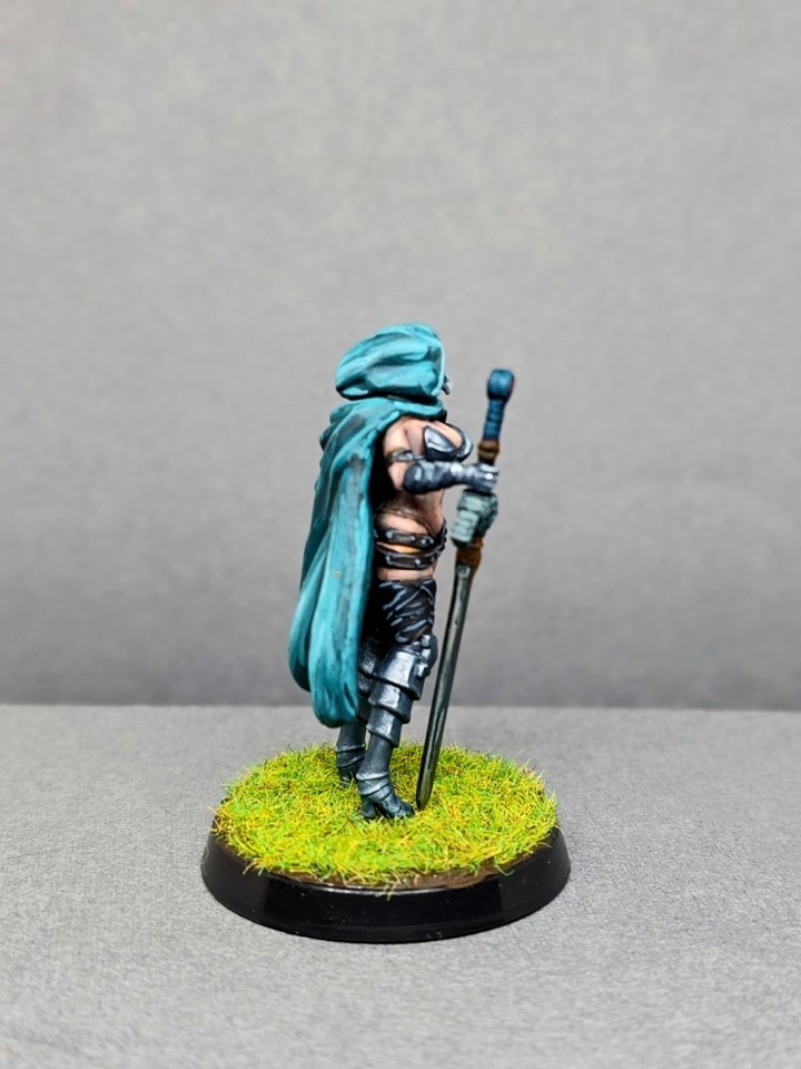 Painted D&d Twighlight Knight Kdm Aos 30mm Dnd Female Warrior ...
