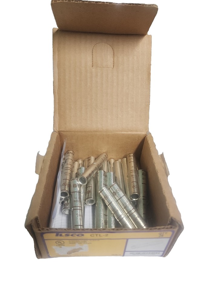 ( Lot of 25 ) ILsco CTL-2 Copper Compression Sleeve, size #2 AWG | eBay