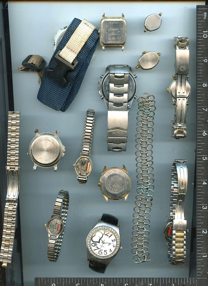 ALL junk watches for repair or parts BANDS BODIES MOVEMENTS NOTHING ...