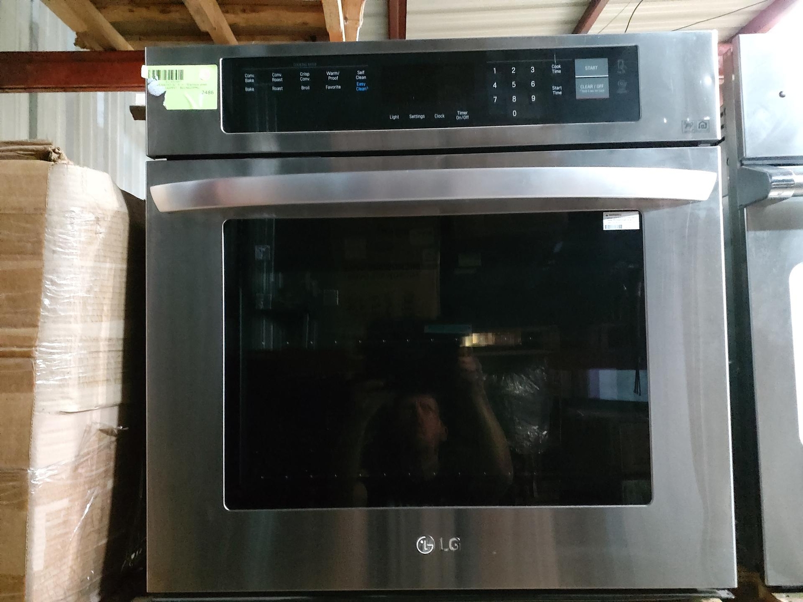 LG LWS3063ST 30" Built-In Electric Convection Wall Oven with EasyClean ...