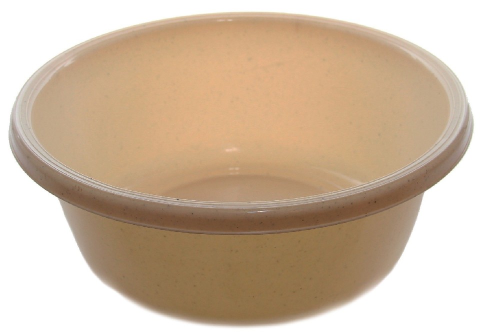 Small Round Plastic 3 Qt Wash Basin Dish Pan, Laundry Pan, Cleaning ...