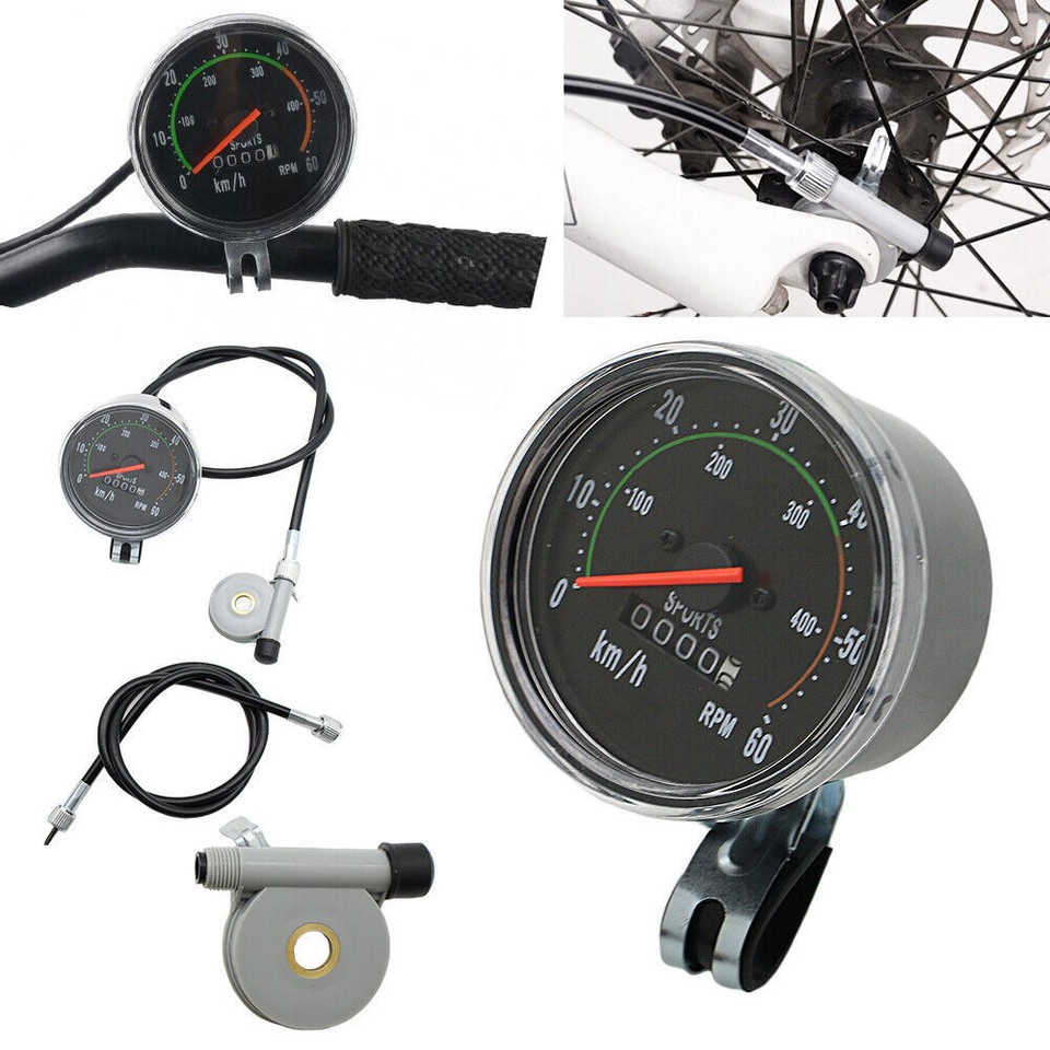 Waterproof Bicycle Bike Speedometer Analog Mechanical Odometer with ...