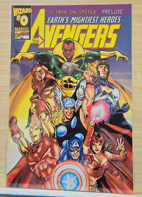 MARVEL COMICS THE AVENGERS #0! NM! WIZARD MAGAZINE #0 PRELUDE! | eBay