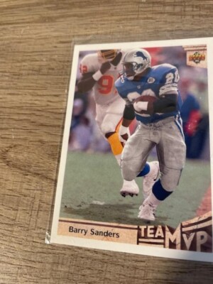 Barry Sanders LIONS 1992 Upper Deck Team MVP Football Card #368 | eBay