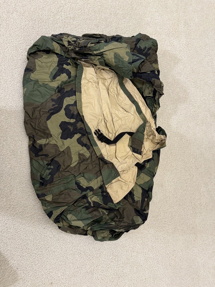 USMC Marine Combat Tent Woodland Camo Diamond Brand w/ Rain Fly and ...