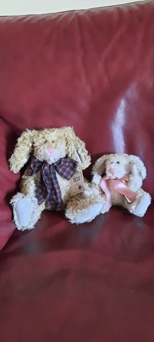 Boyds Rabbits Mohair Plush Dolly Q and Martha T Bunnycombe 1997-98 | eBay
