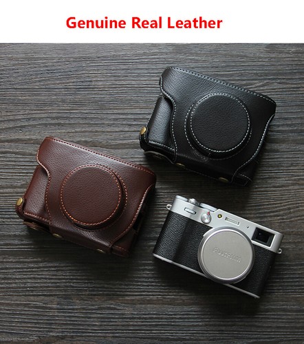 Genuine Real Leather/PU Leather Camera Case Bag Cover w/Belt For ...