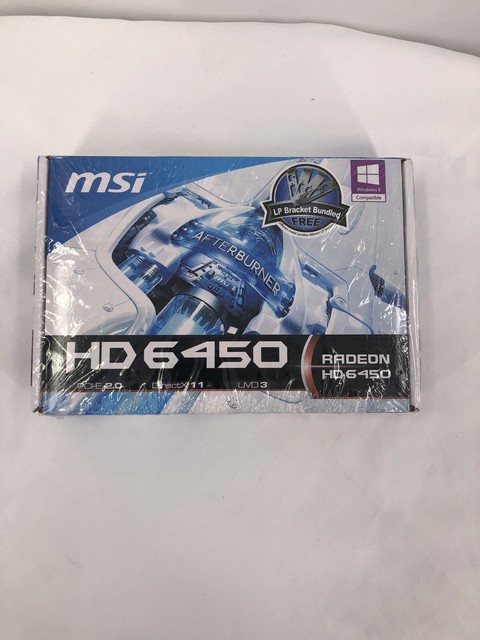 MSI AMD Radeon HD 6450 (R6450-MD1GD3/LP) 1GB / 1GB (max) DDR3 SDRAM PCI ...