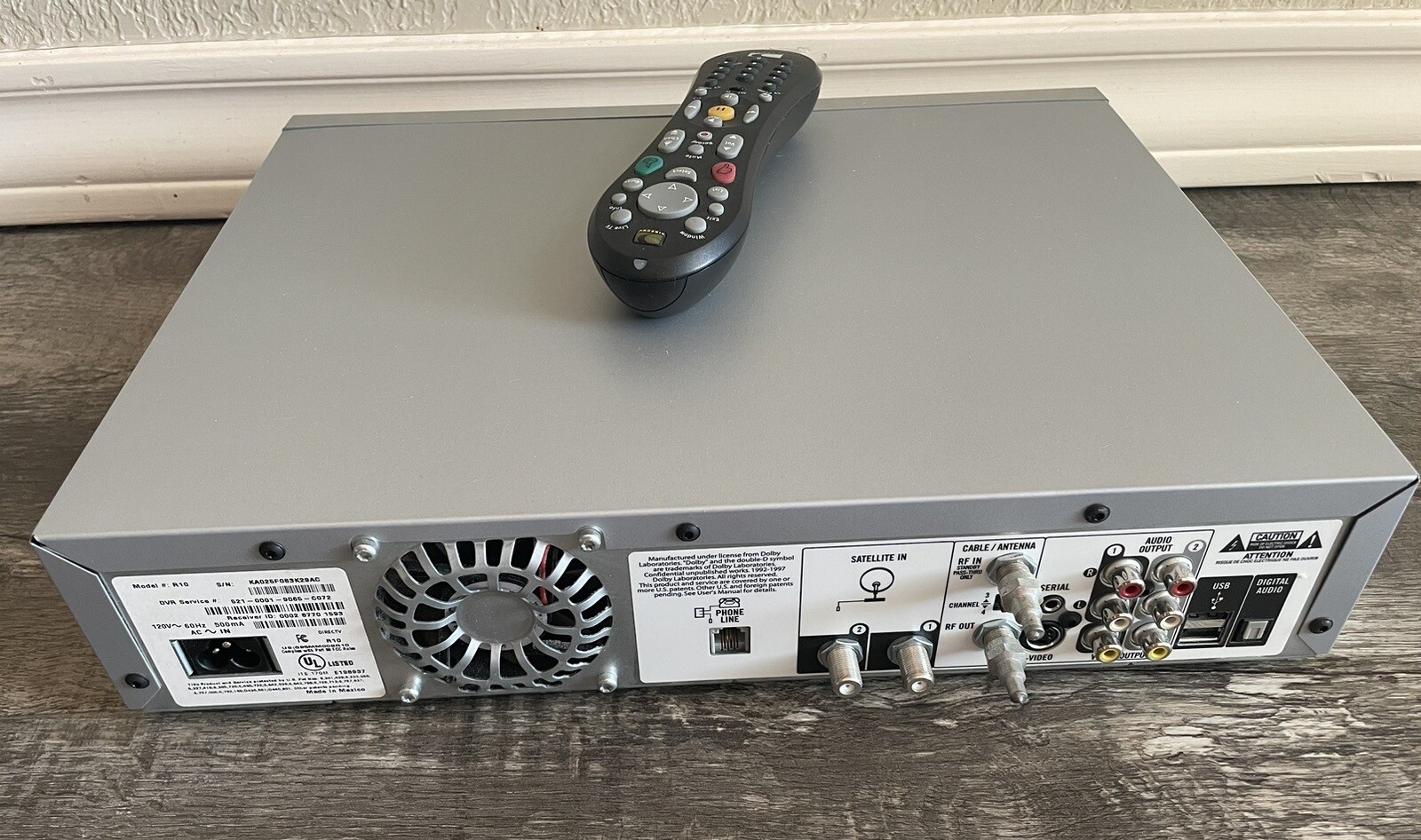 DIRECTV DVR R10 TIVO Digital Receiver Satellite Recorder W/ REMOTE ...