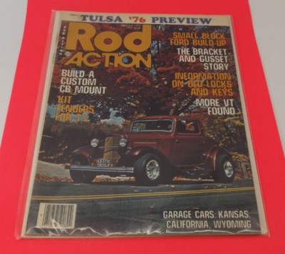 ROD ACTION Magazine November 1976 Small Block Ford Build Up | eBay