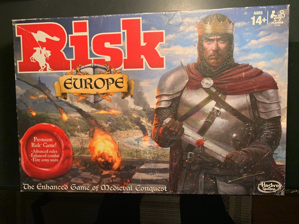 Risk Europe CROWN CARD KINGDOM MISSION Card #6 Game Replacement Card ...