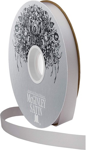 McGinley Satin Ribbon 9/16"W x 100 Yards - Silver Grey (282223-049) | eBay
