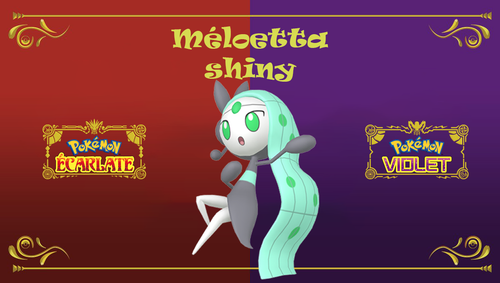 Meloetta Shiny Pokémon Ecarlate et violet | eBay
