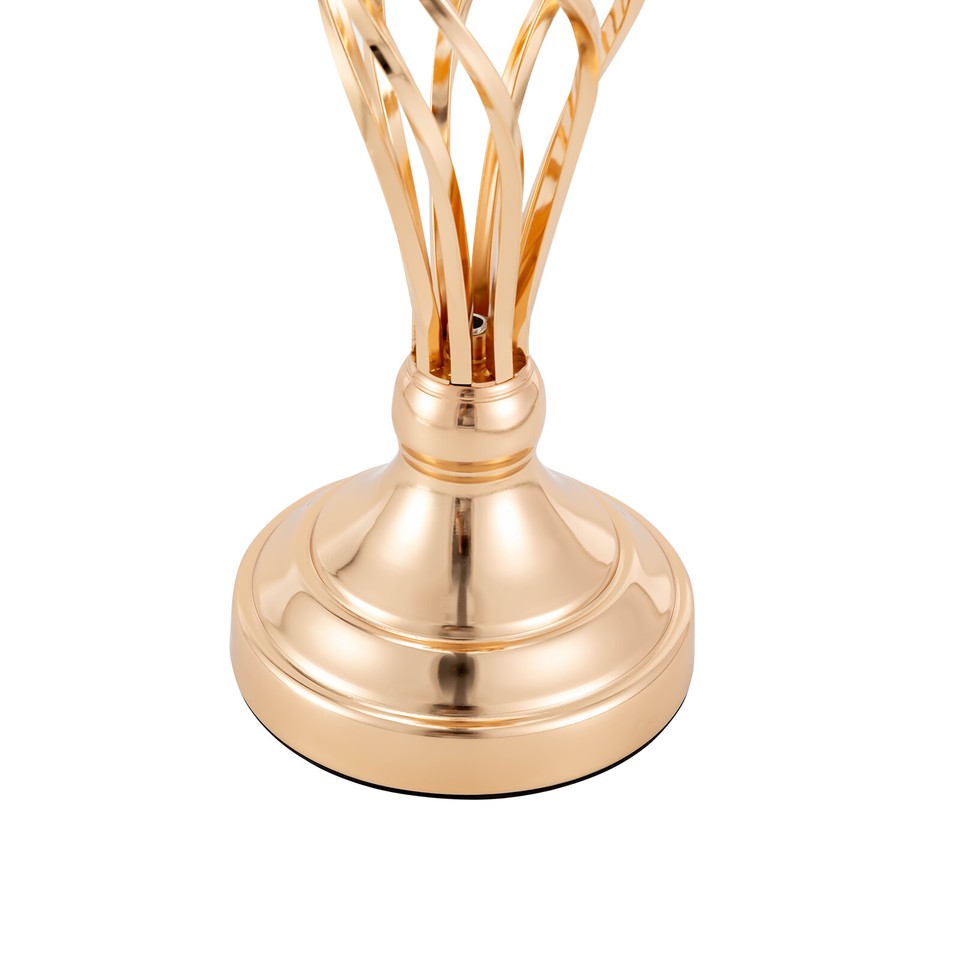 10Pcs Metal Wedding Table Centerpieces Crystal Flower Vase Stand Party ...