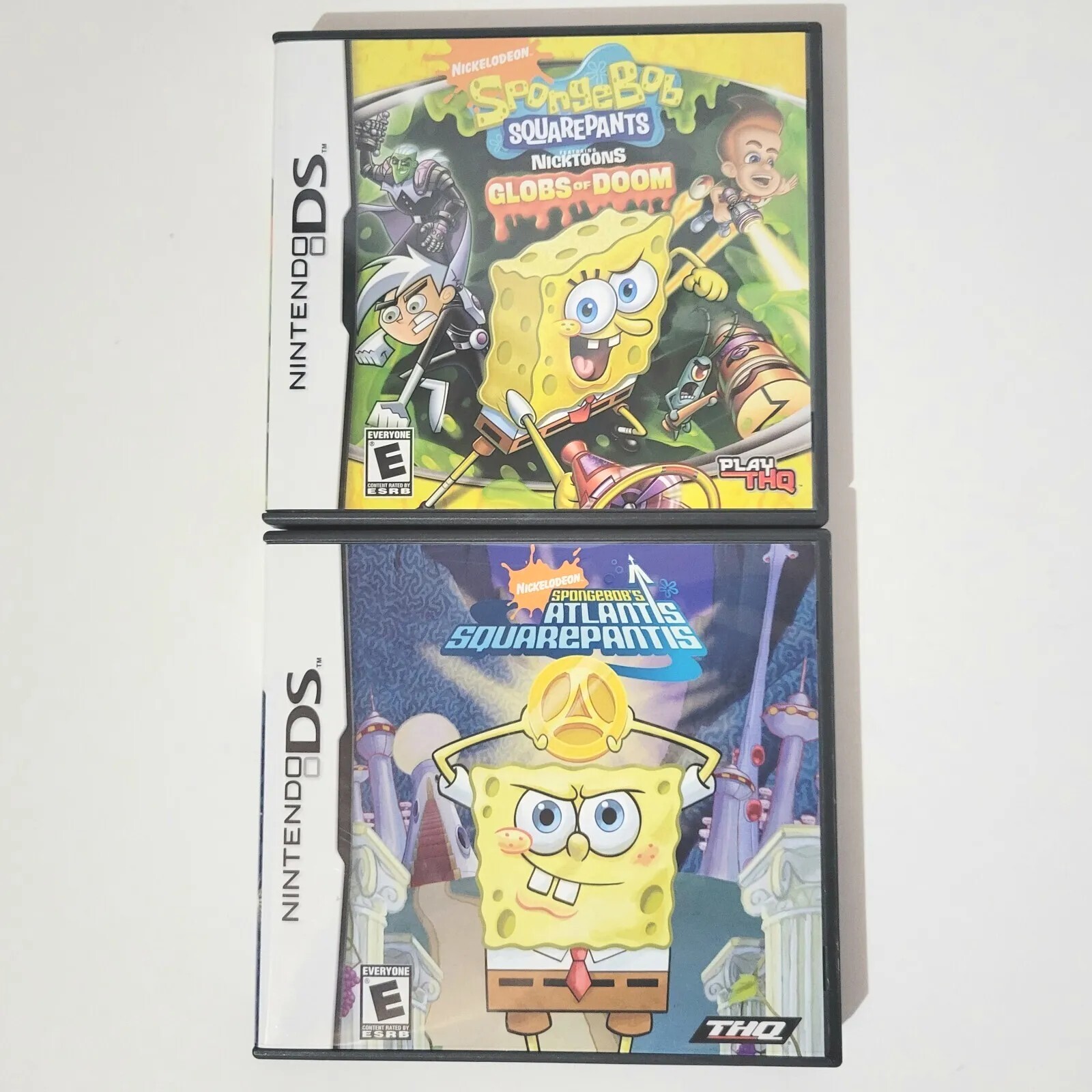 Spongebob Globs Of Doom and Atlantis Squarepantis Nintendo DS Games ...