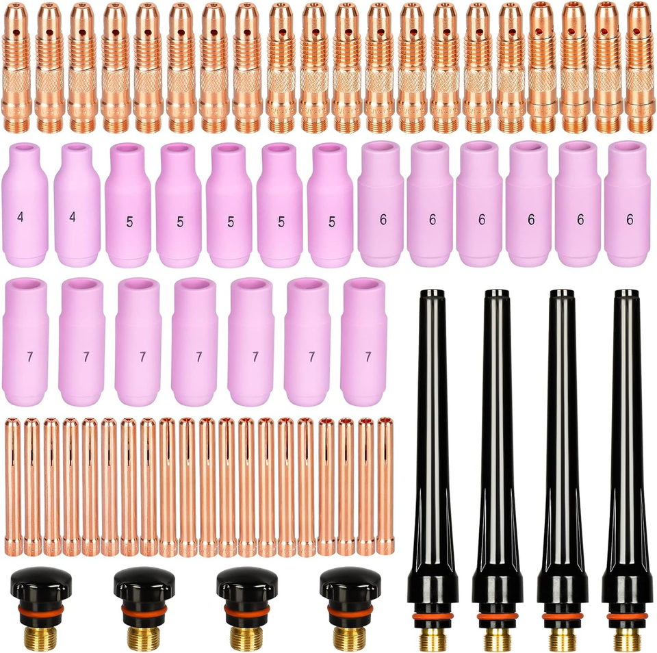 68Pcs TIG Torch Consumables Accessories KIT for TIG Welding Torch PTA ...
