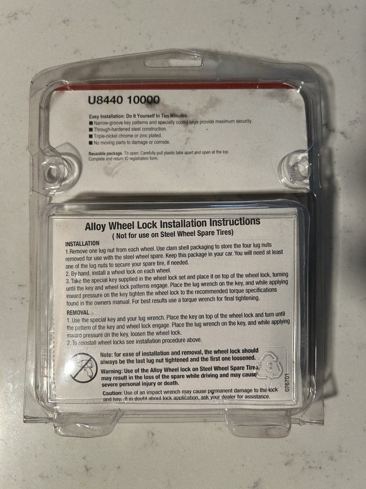 Wheel Lock KIA OEM ACCESSORIES U8440-50000 | eBay