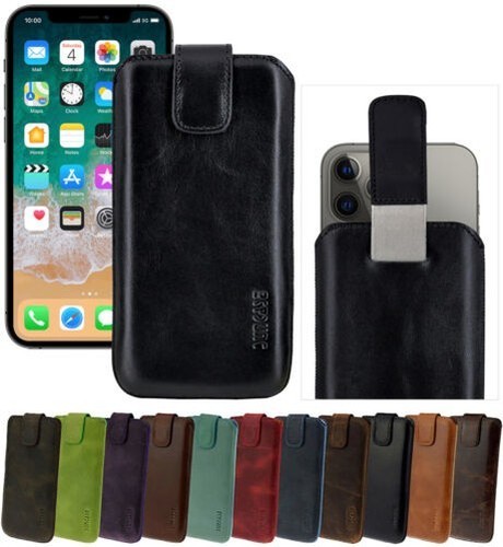 IPHONE 14 Pro Max Étui Cuir Véritable Sac Housse (Pour Avec Magsafe ...