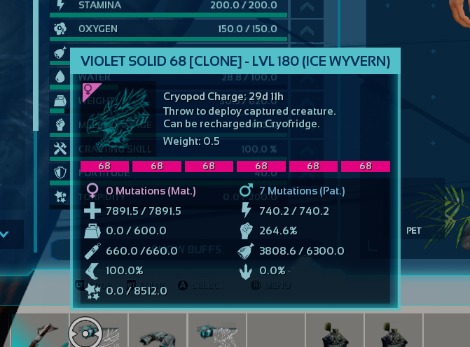 ARK Survival Ascended New Solid Pink Ice Wyvern Female PvE Ragnarok Clone 24hr | eBay