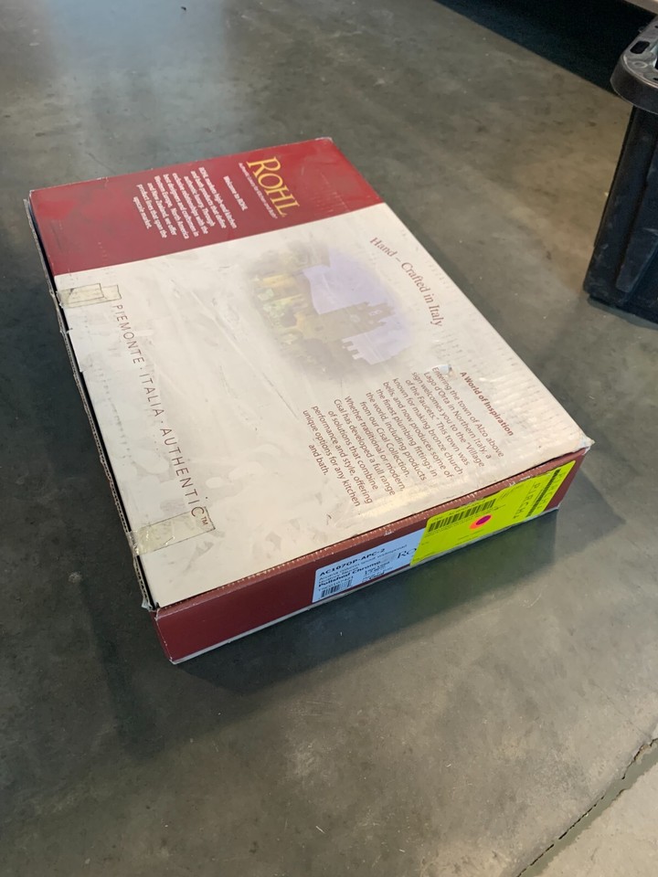 Rohl AC107OP-APC-2 Arcana Country Faucet POLISHED CHROME/ PORCELAIN New ...