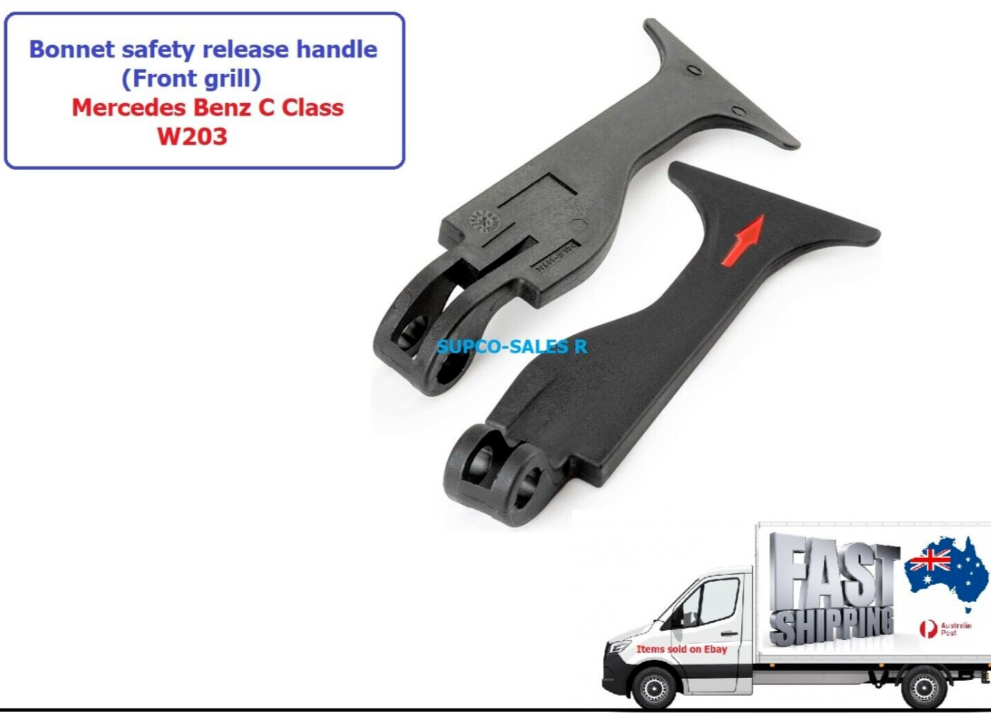 Bonnet release handle for Mercedes Benz grill C Class W203, 2000-2005 ...