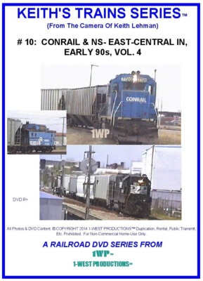 Keith's Trains Series RR DVD Title #10 CONRAIL & NS E. CENT. IN EARLY '90s VOL 4 | eBay