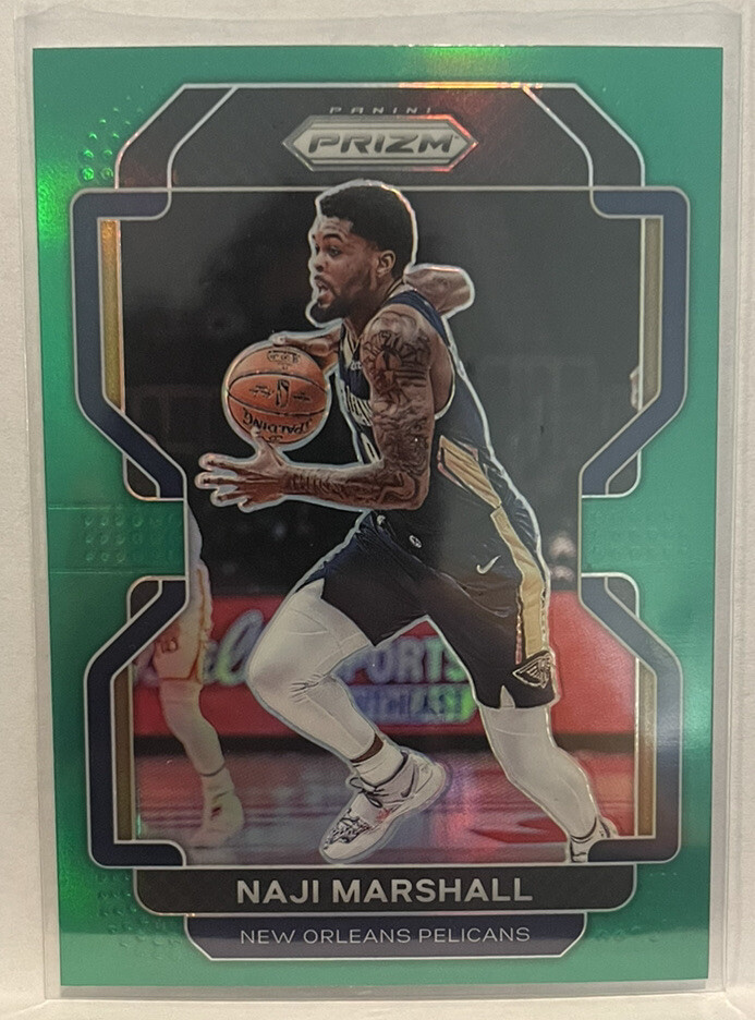 2021-22+Panini+Prizm+-+Green+Prizm+%23191+Naji+Marshall for sale online ...