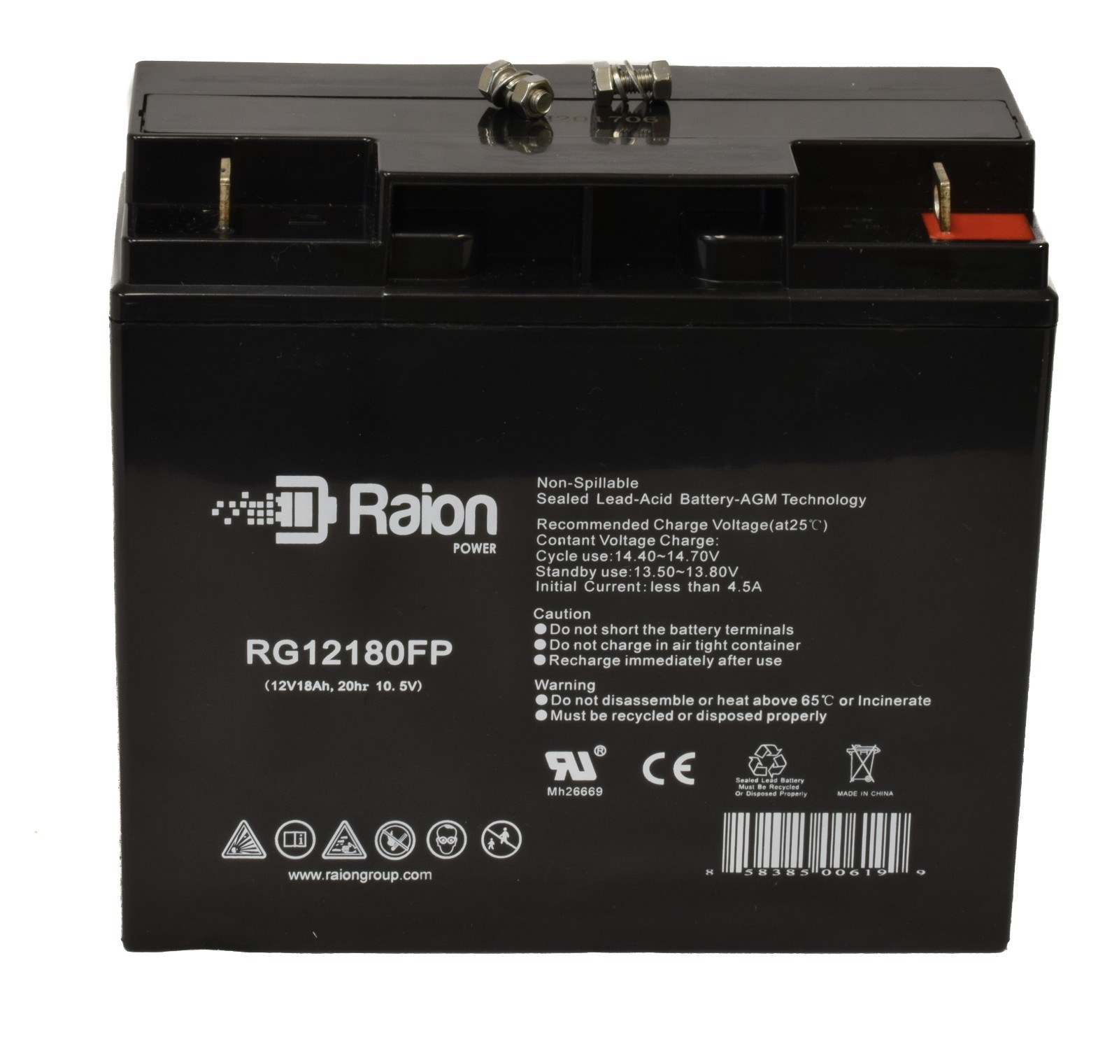12V 18Ah SLA Sealed Lead Acid battery replacement for Universal Battery ...