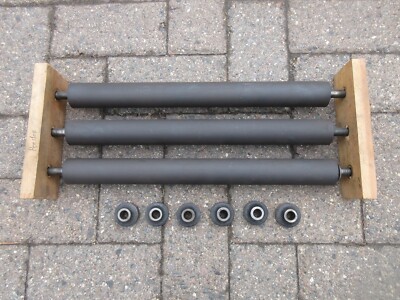 Letterpress Rollers - For Peerless Printing Press - Set of 3 w/ Trucks ...