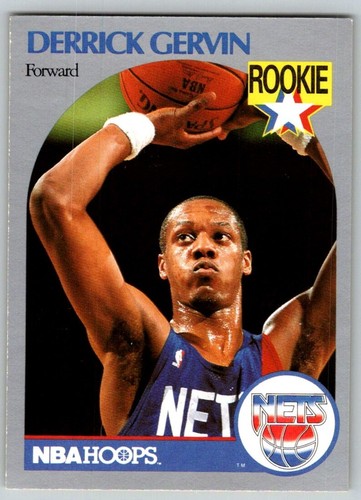 1990-91 HOOPS DERRICK GERVIN NEW JERSEY NETS #196 | eBay